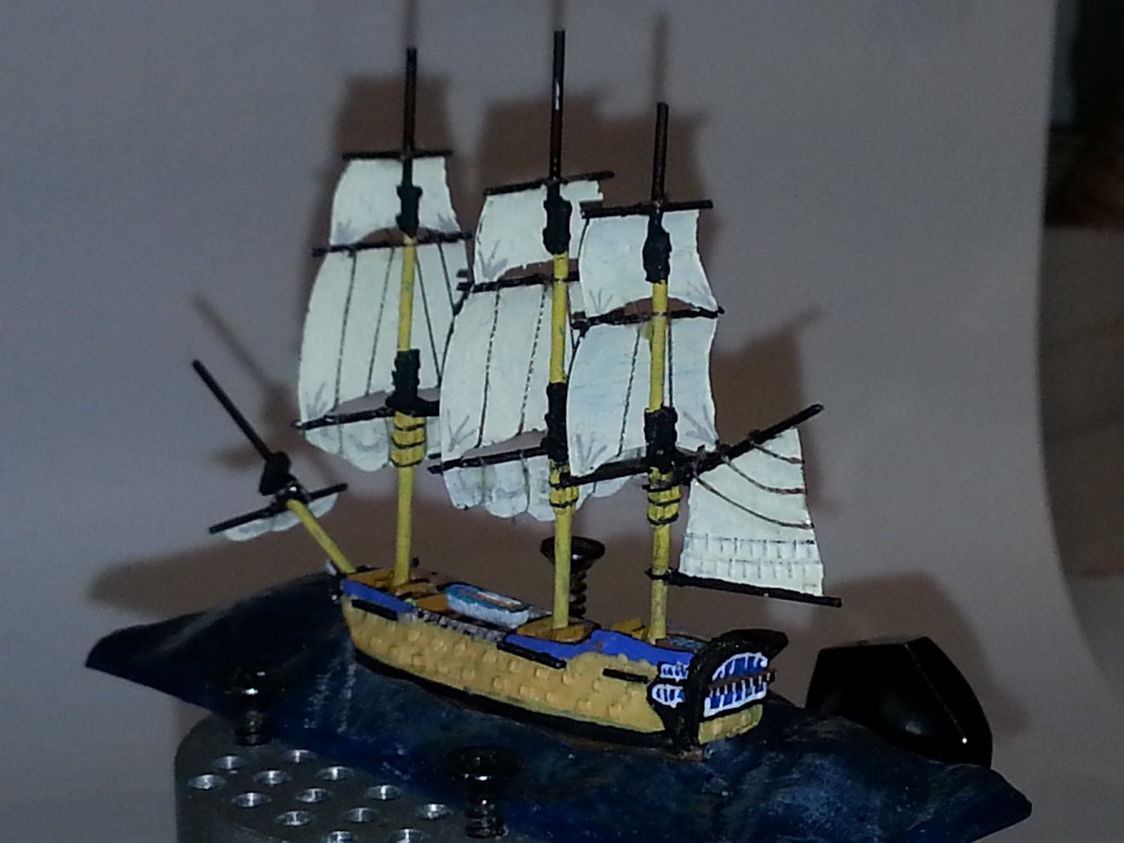 A Miniatures Hobby Room: Scratch Built 50 Gun Ship HMS Leopard