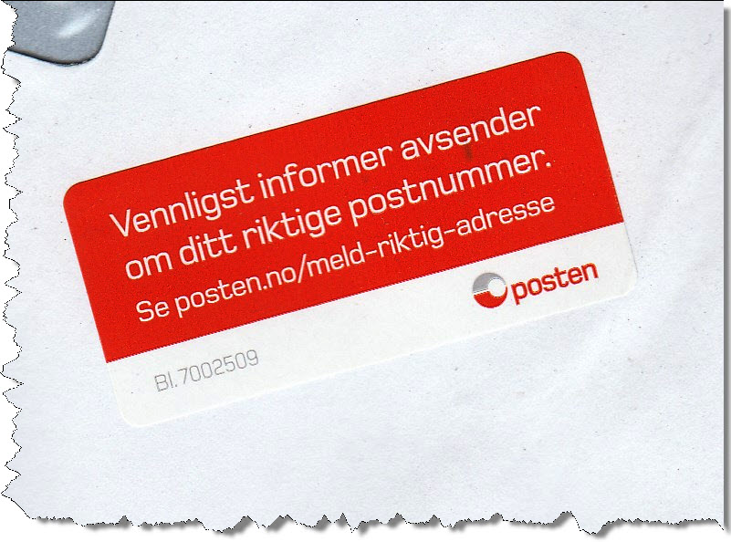 Stamps2U: Riktig adresse - ny etikett