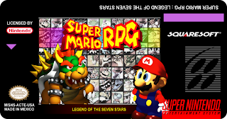 Super Nintendo Labels: Super Mario RPG - The Legend of the Seven Stars
