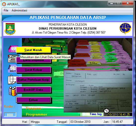 Sistem Informasi Pengolahan Data Arsip - DokMEDIA