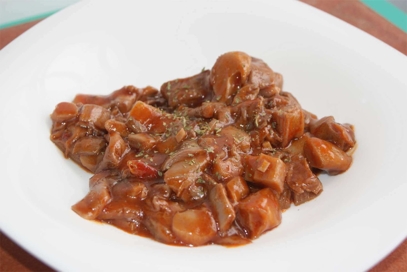 Receta de setas estofadas con tomate ~ ¡Qué rico!