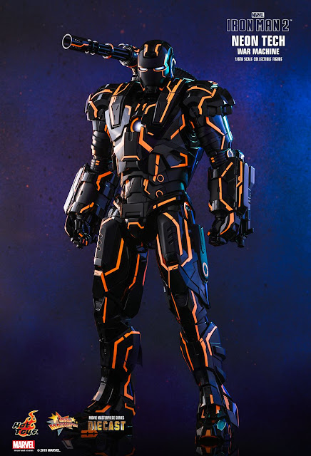 toyhaven: Hot Toys MMS553D35 1/6th scale Neon Tech War Machine 32.5cm ...
