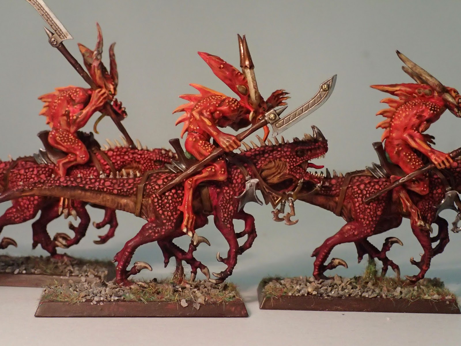 The Greater Army of Khorne: Cold Ones converted into Flesh Hounds of ...