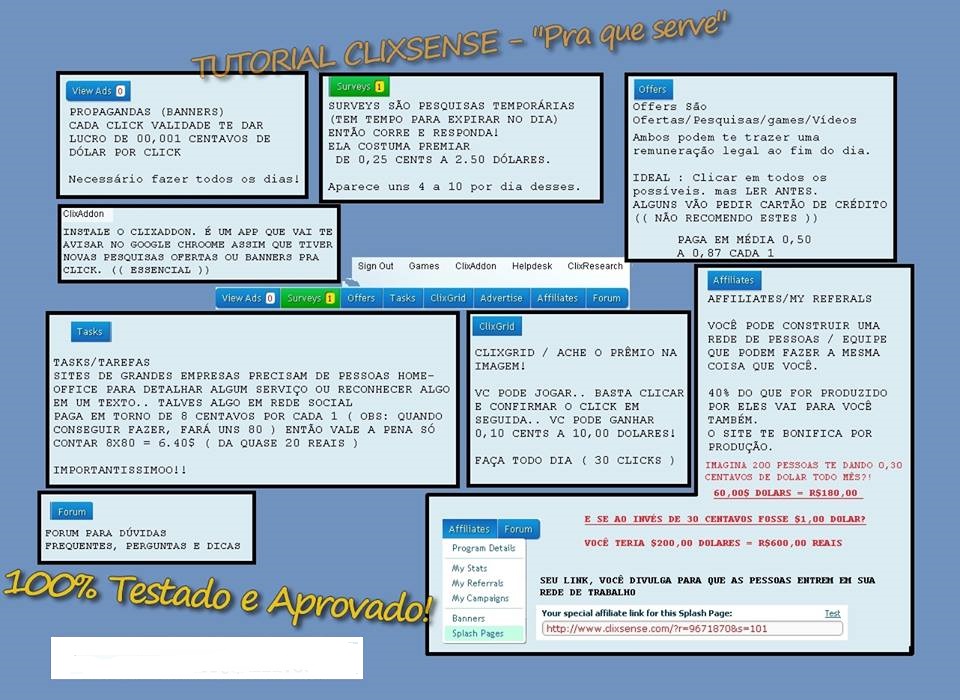 Lucrando Na Internet Brasil: Clixsense Como funciona?