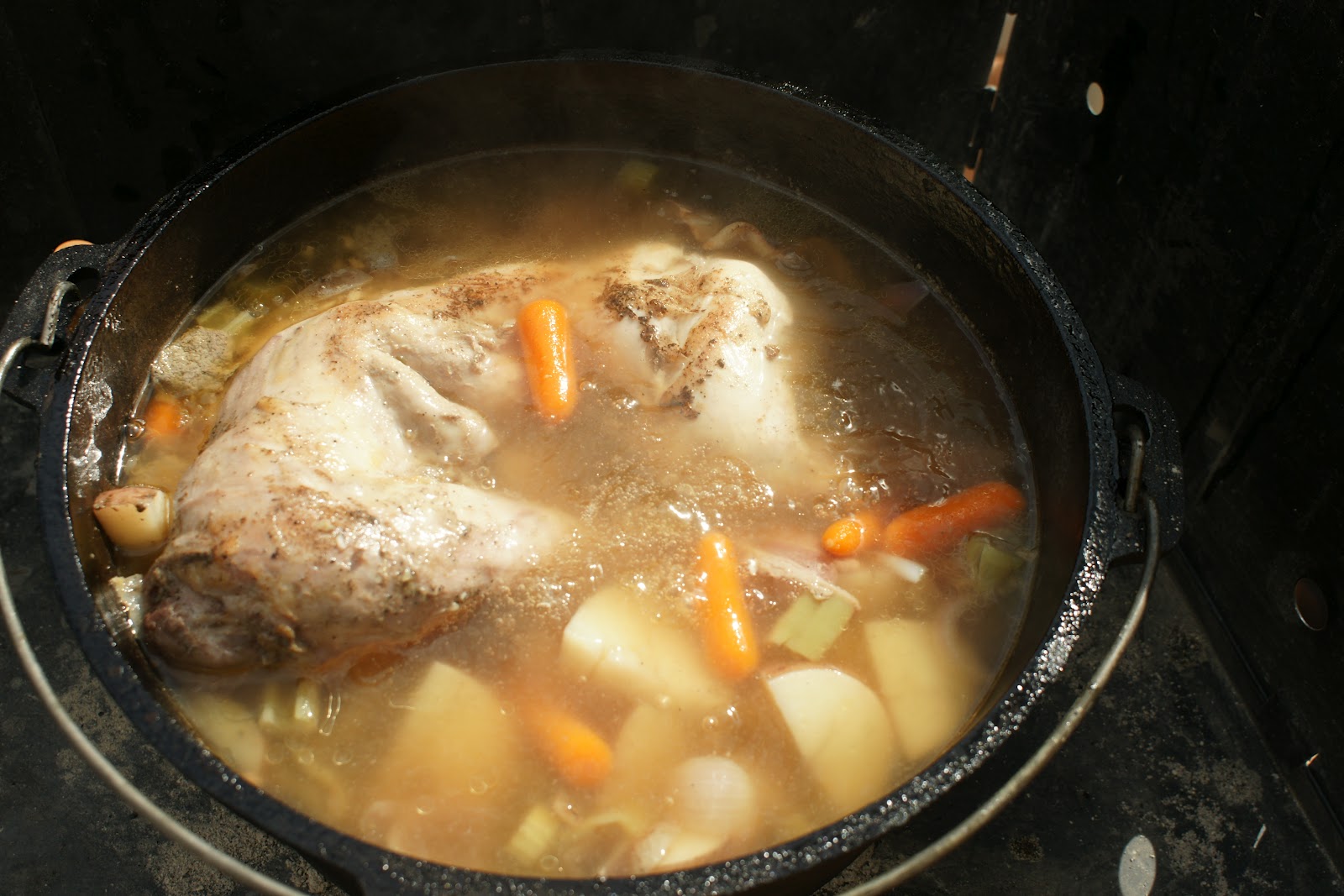 BBQ Blog: Low Calorie Dutch Oven Braised Rabbit
