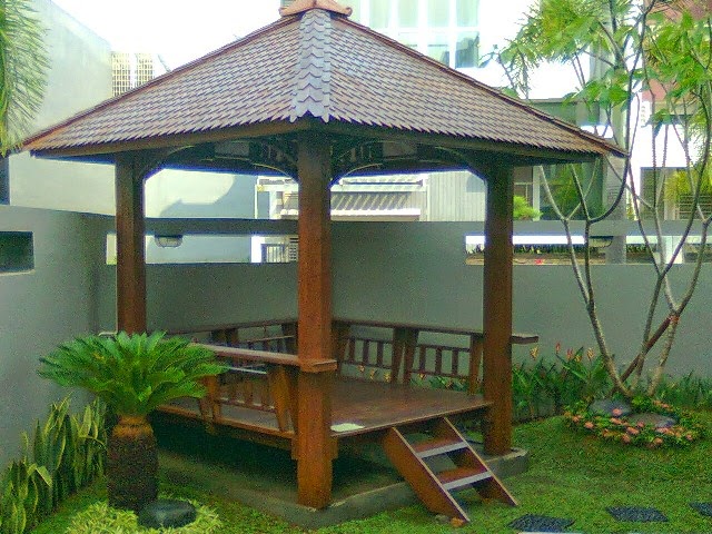 Merancang Gazebo Minimalis Di Halaman Rumah - Design Rumah Terbaik 2016