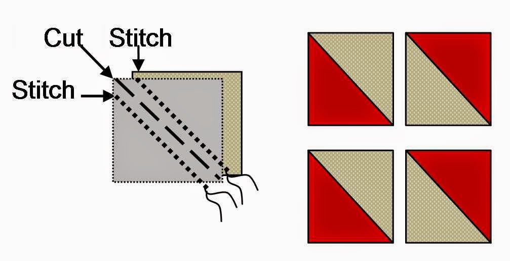 The Patchsmith: 2” Mini Churn Dash Blocks