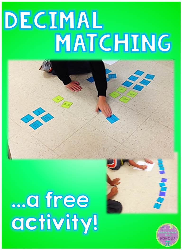 Decimal Matching and Ordering (a freebie)