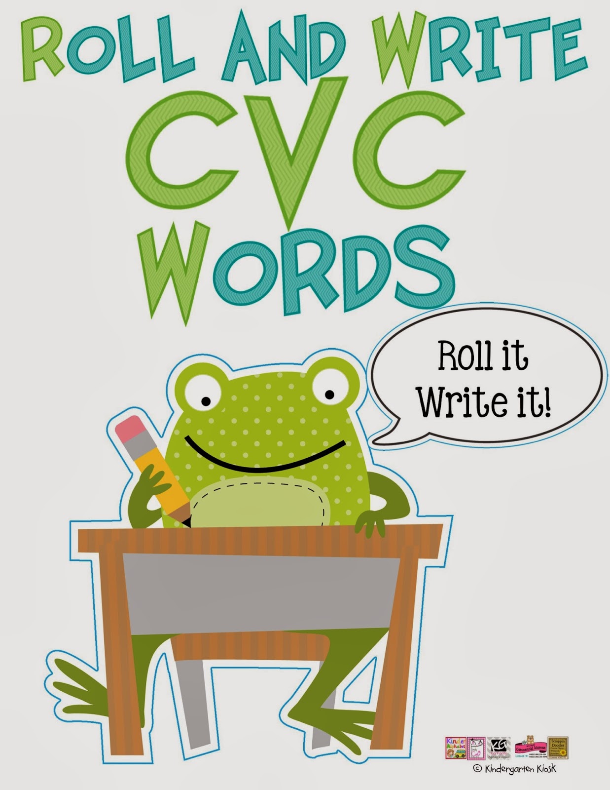 Kindergarten Kiosk: Roll and Write CVC Words