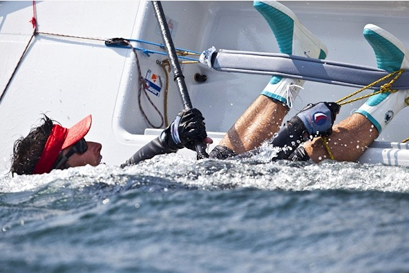 How to Sail the Laser: LASERS CAPSIZE