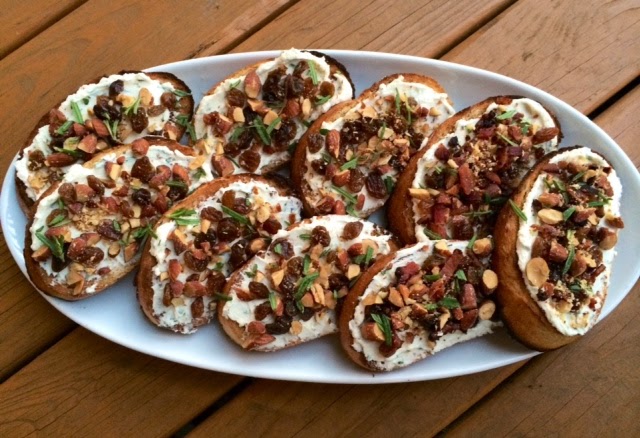 Let's Eat ... the Rainbow: Maple Goat Cheese Canapés