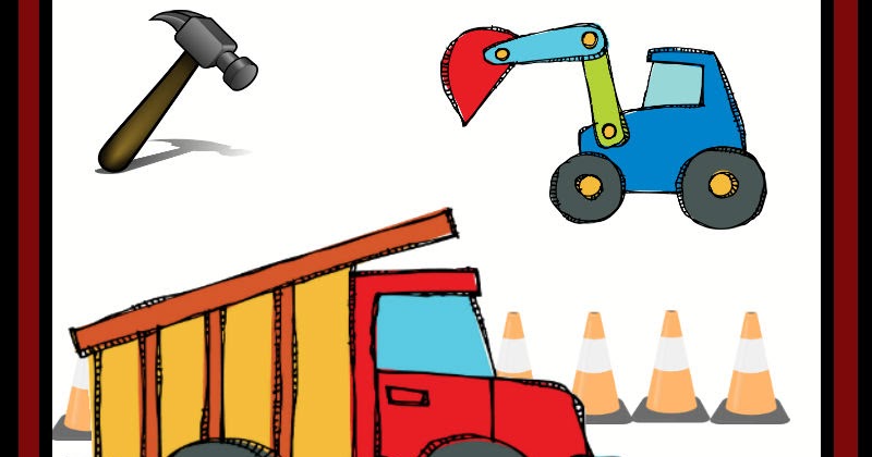 {FREE} Construction Theme Preschool Printables | Preschool Powol Packets