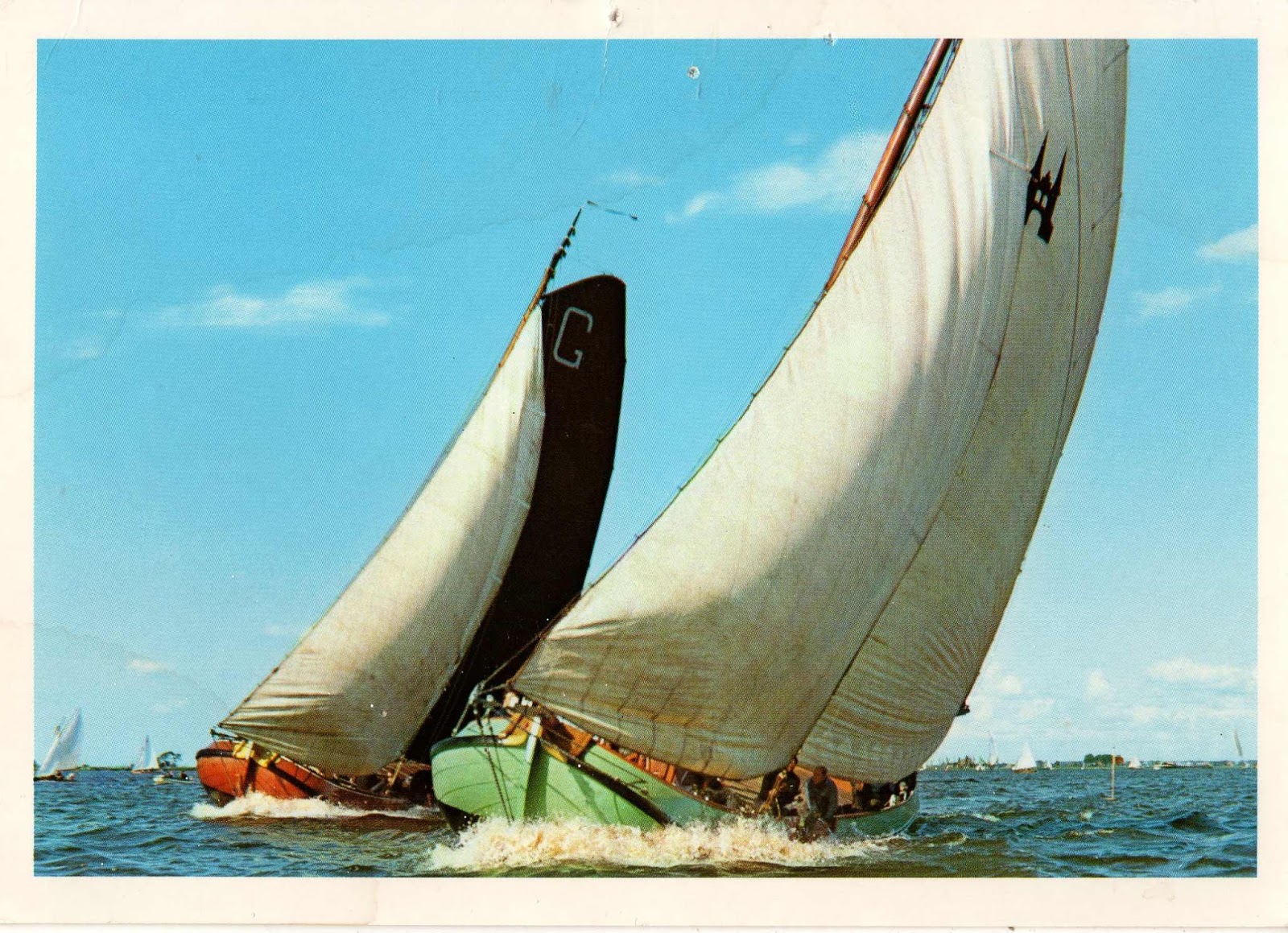 PoSeWe - Maritime Bilder: Regatta alter Segelboote im Wattenmeer