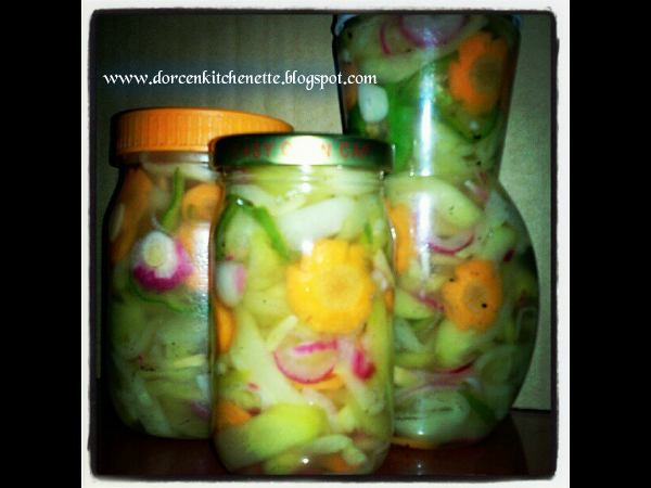 for my hungry tummy!: Atsarang Sayote ( Chayote Pickle )