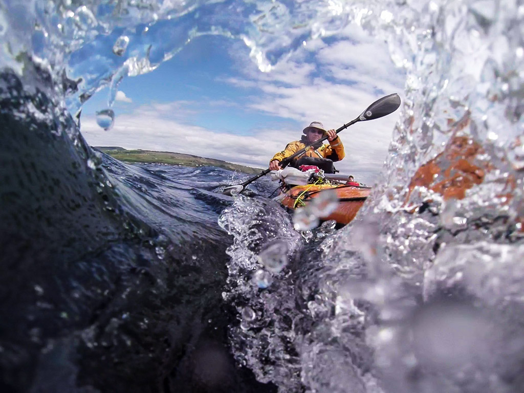Sea kayaking with seakayakphoto.com: Planing a a fully loaded ...