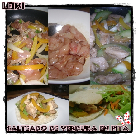 COCINANDO CON EL CORAZON: SALTEADO DE VERDURAS EN PITA.