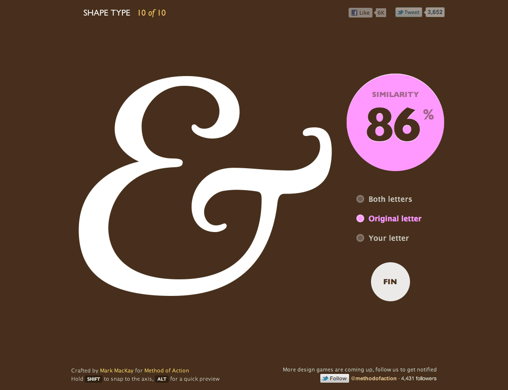 DaSeyn: Juego para Diseñadores...Shape Type