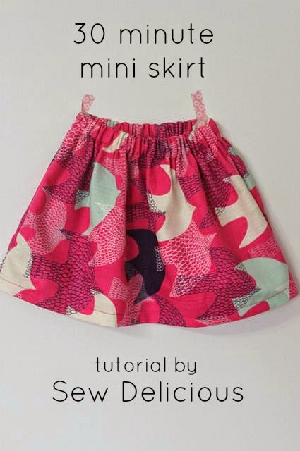30 Minute Basic Skirt Tutorial | Sew Delicious | Bloglovin’
