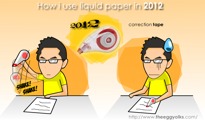 THEEGGYOLKS 蛋黃打点滴: How I use Liquid Paper