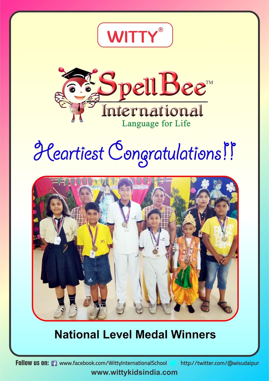 On the top of the World...: Winners of Spell Bee International 2017-18 ...