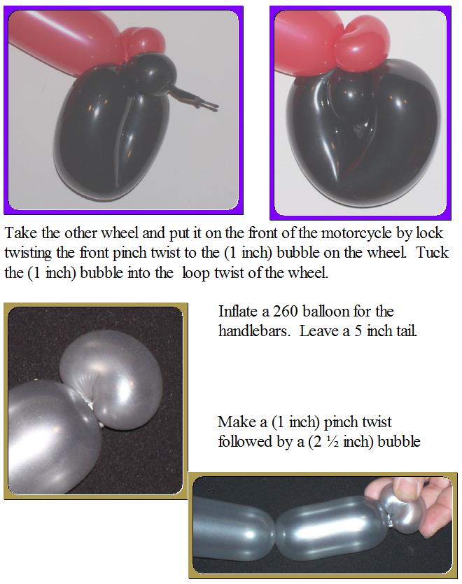 Oh Wow! Balloons: Motorcycle