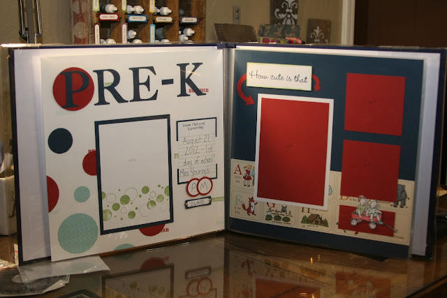 Blue Gale Studios: Pre-K Already? A scrapbook day.
