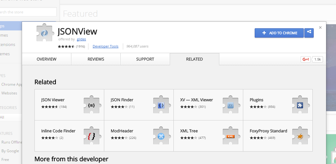 Dimensi TutupBotol: JSON View for Chrome