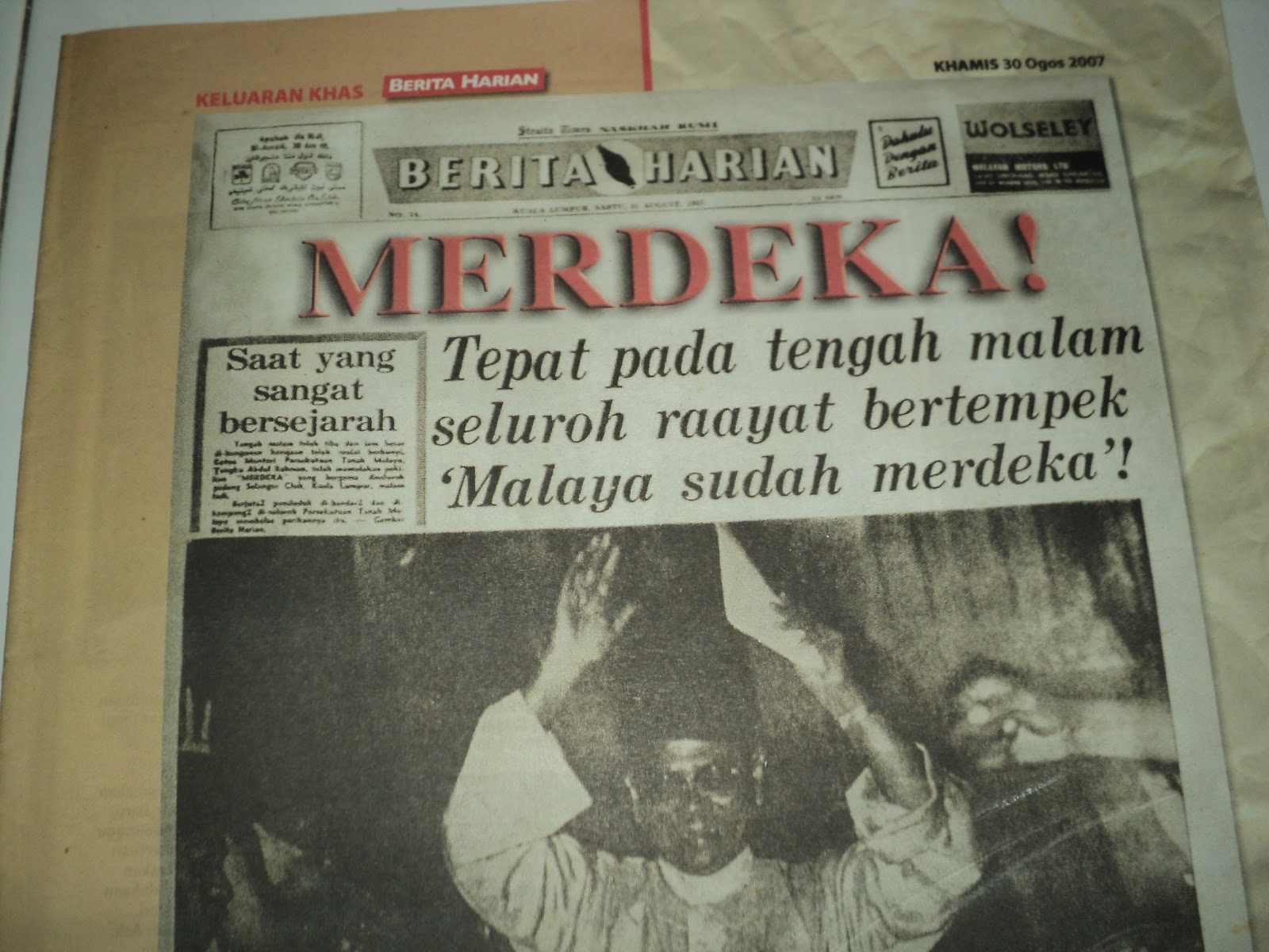 KOLEKSI PAK MAT TAHIR BARANGAN OLD SKOOL: Keluaran Khas Berita Harian ...