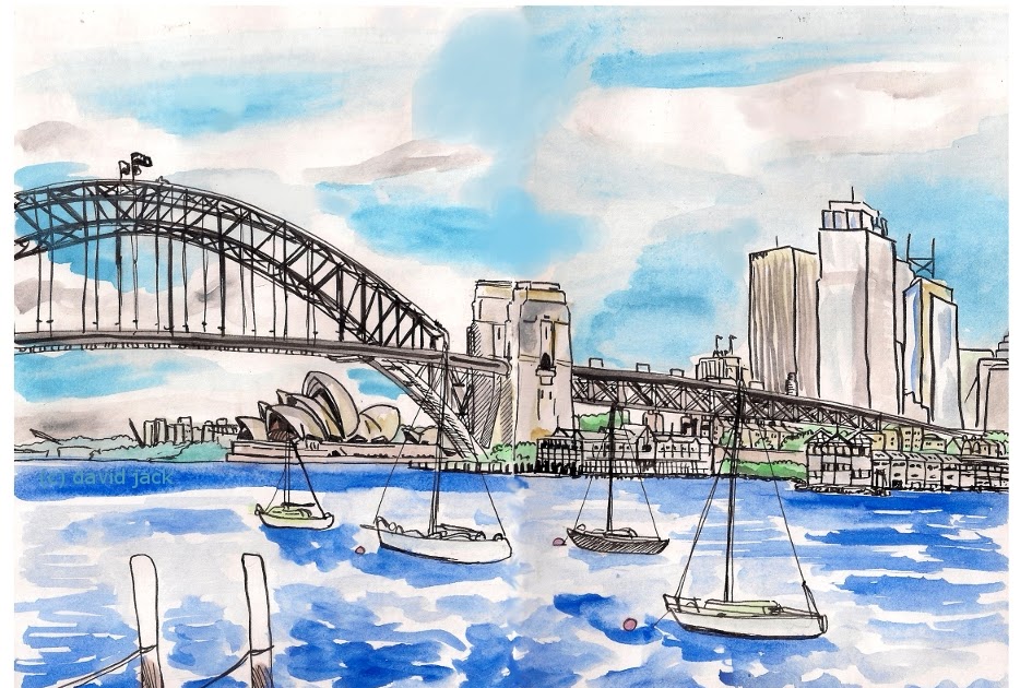Urban Sketchers Australia: Sydney Harbour - From McMahons Point