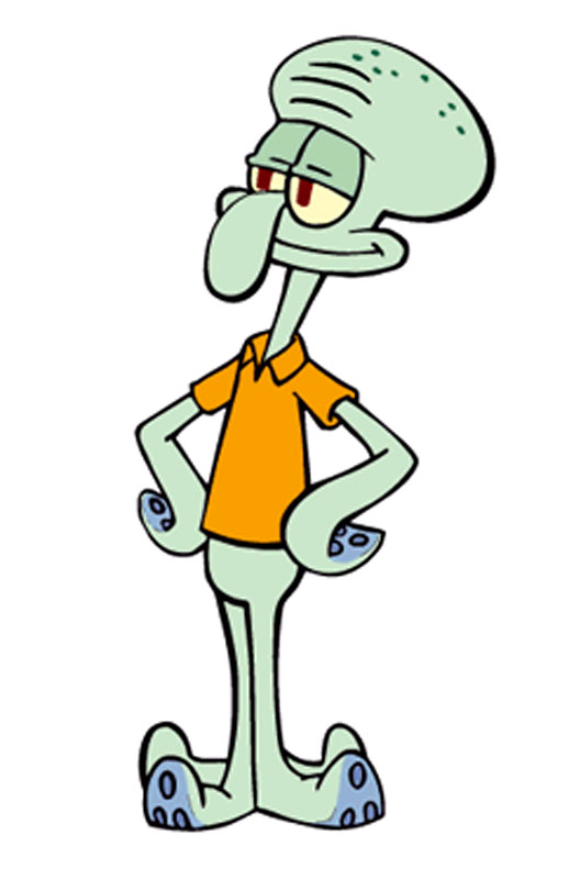 La Web Bob Esponja: Dibujos de Calamardo para Imprimir