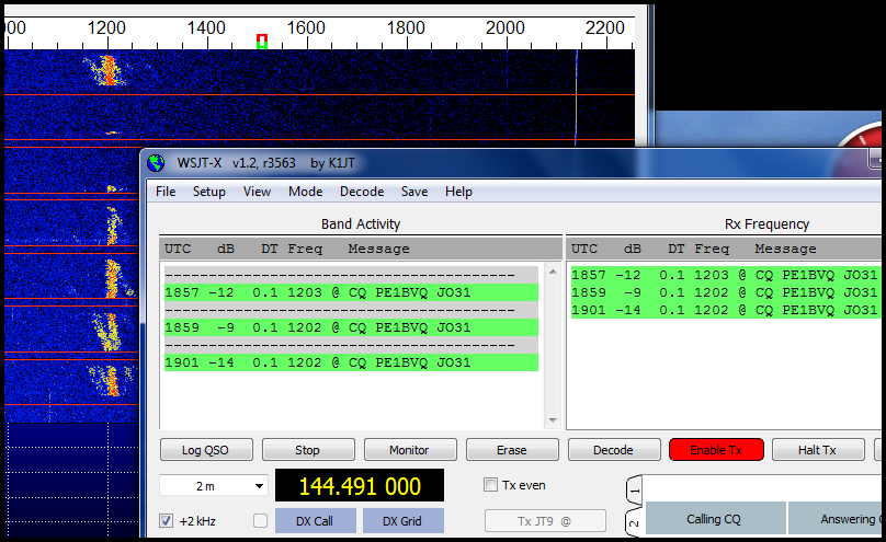 2 m sked with PE1BVQ with JT9 • AmateurRadio.com