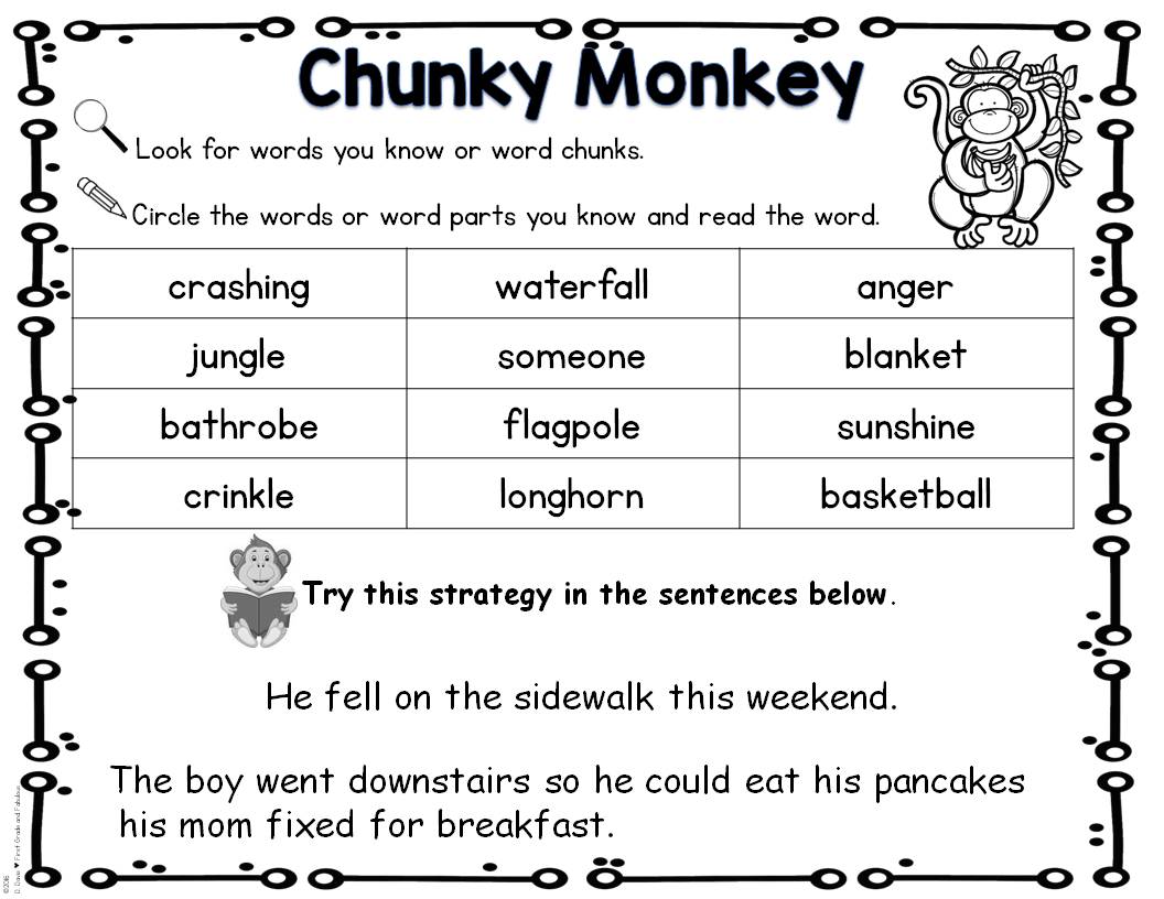Guided Reading with Chunky Monkey | First Grade and Fabulous | Bloglovin’