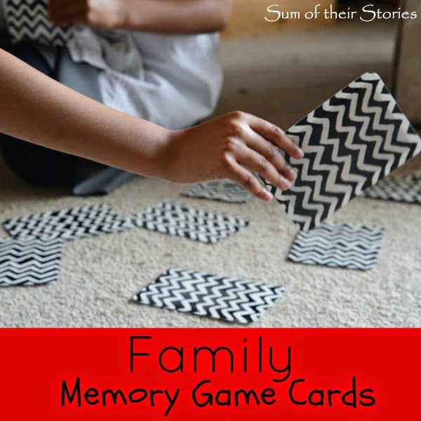 Family Memory Game Cards - Sum of their Stories