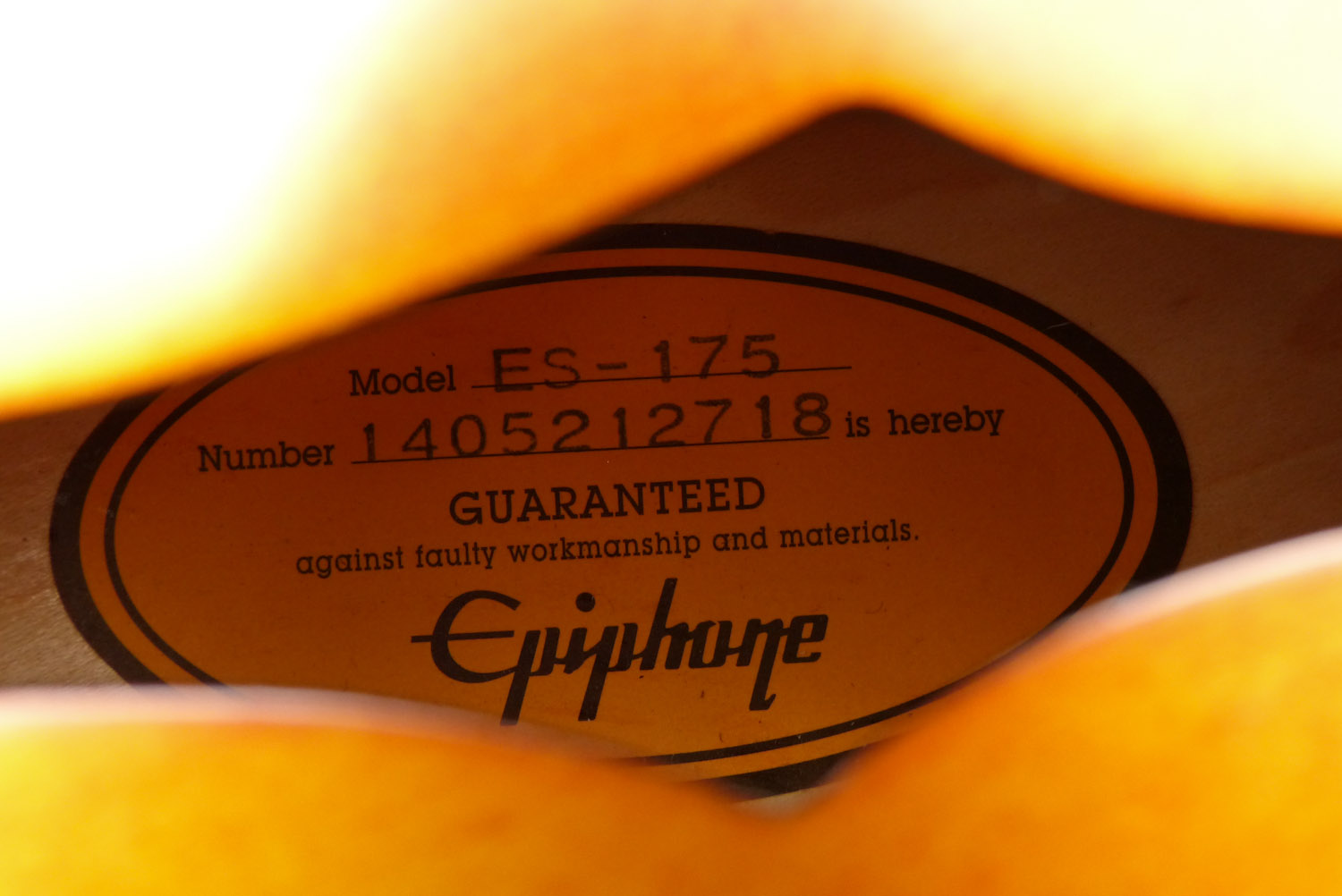 2014 Epiphone ES-175 Premium Hollowbody Electric Guitar