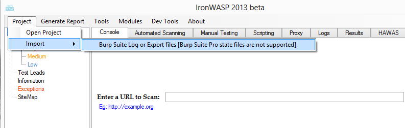 Ironwasp Open Source Advanced Web Security Testing Platform