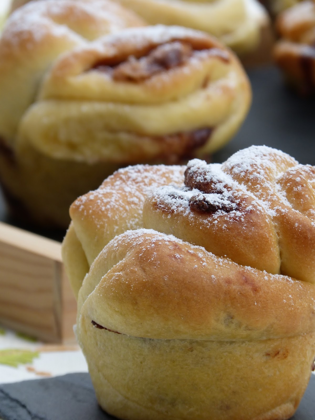 Bollos rellenos de nocilla