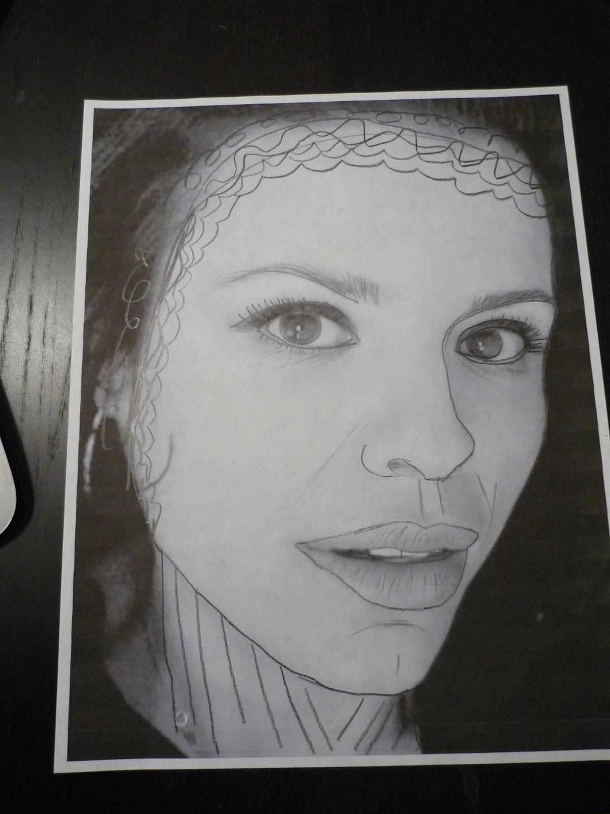 cocoaeyesthestitcher: Self portrait sketches in pencil then stitch