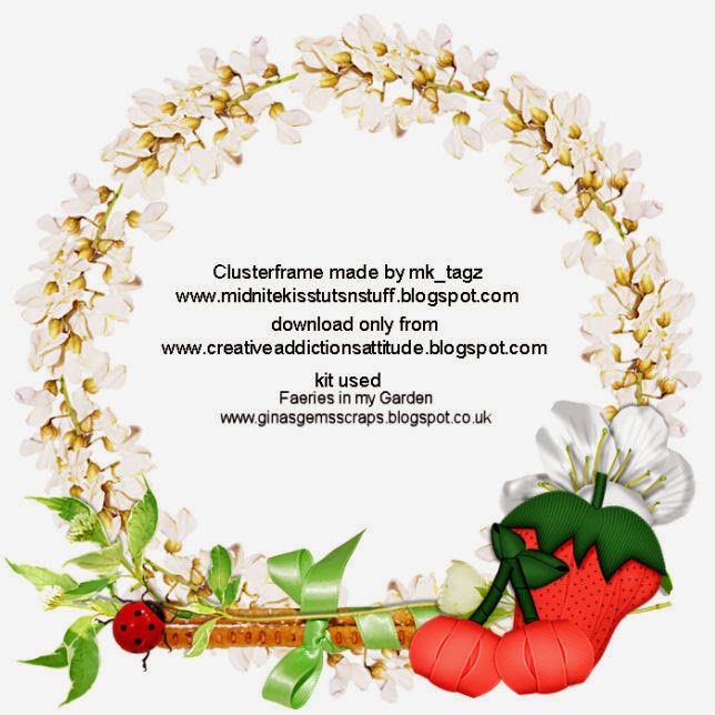 Creative Addictions Attitude: Spring Cluster Frames