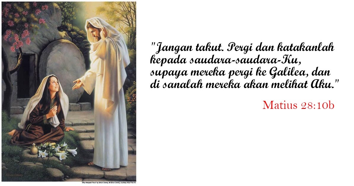 Renungan Rohani Katolik Makna Kebangkitan Yesus Bagian 1