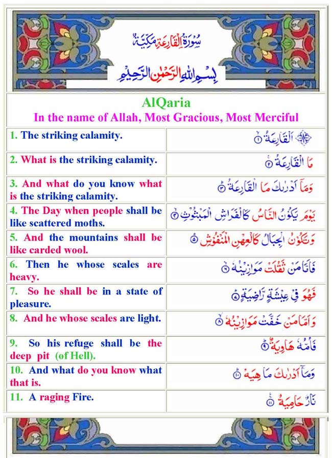 101. SURAH AL-QARIAH - Message of Allah and message of Islam