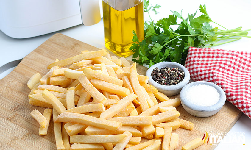 Italian Food: Air Fried Frozen French Fries