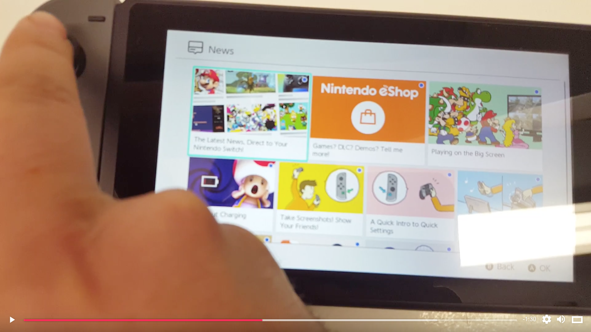 Nintendo Switch: vídeo mostrando interface gráfica do sistema é vazado ...