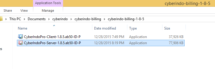Tutorial Lengkap Cara Install Cyberindo Billing Server di OS Windows 8/7