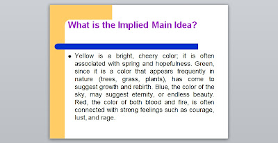 Fighting for BEL 311: TOPIC SENTENCE AND IMPLIED MAIN IDEAS