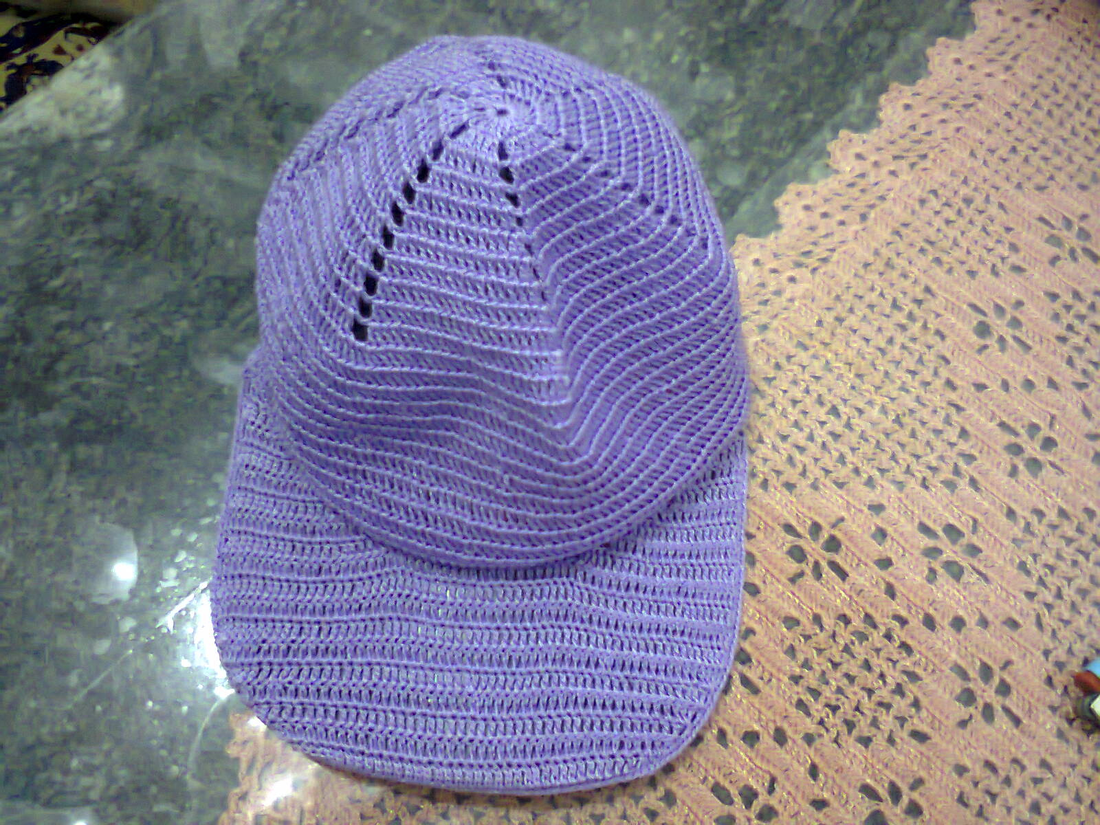 Arte de bordar: Boné de croche