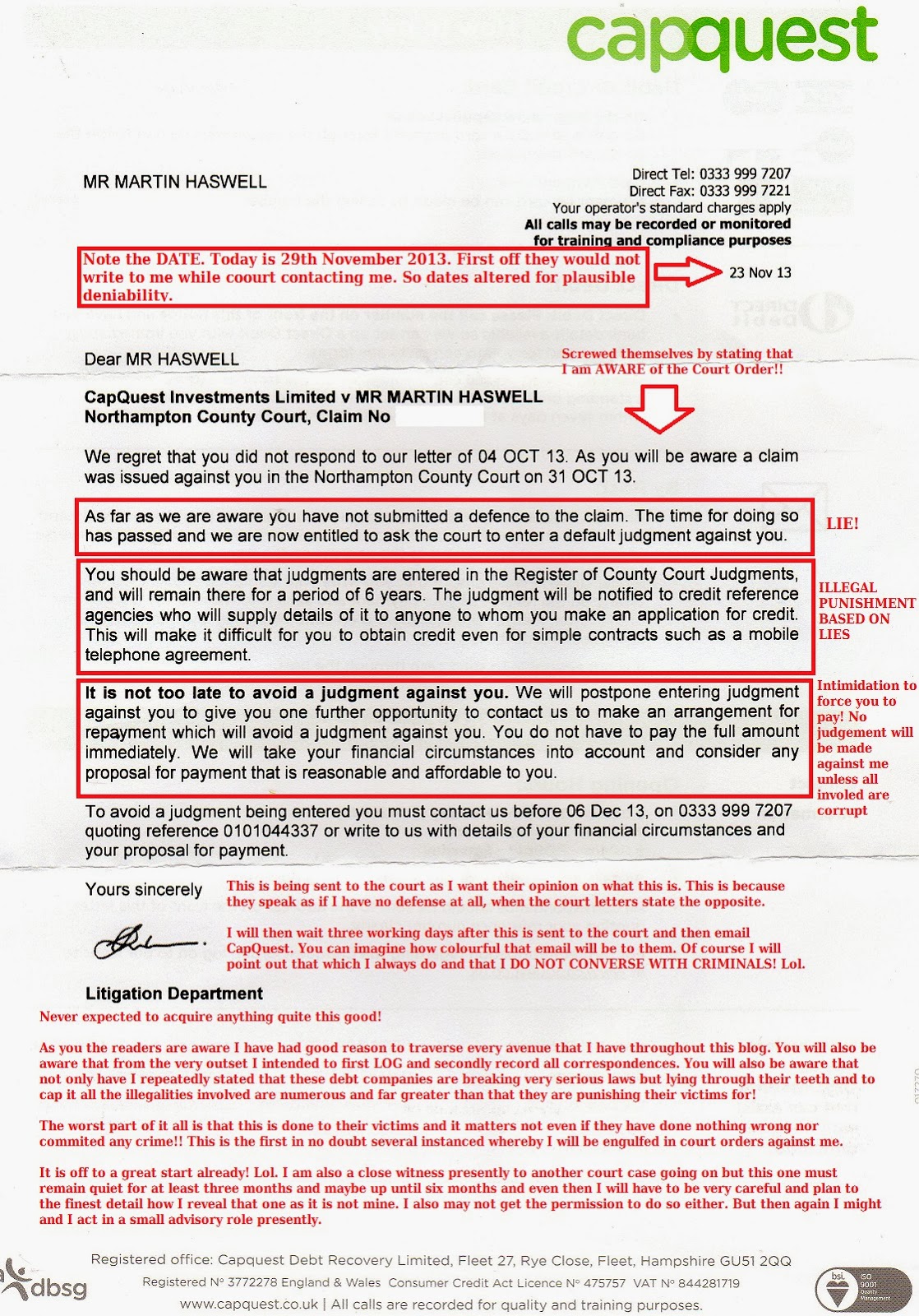 A SAINT CALLED ALLNIGHTS: November 2013