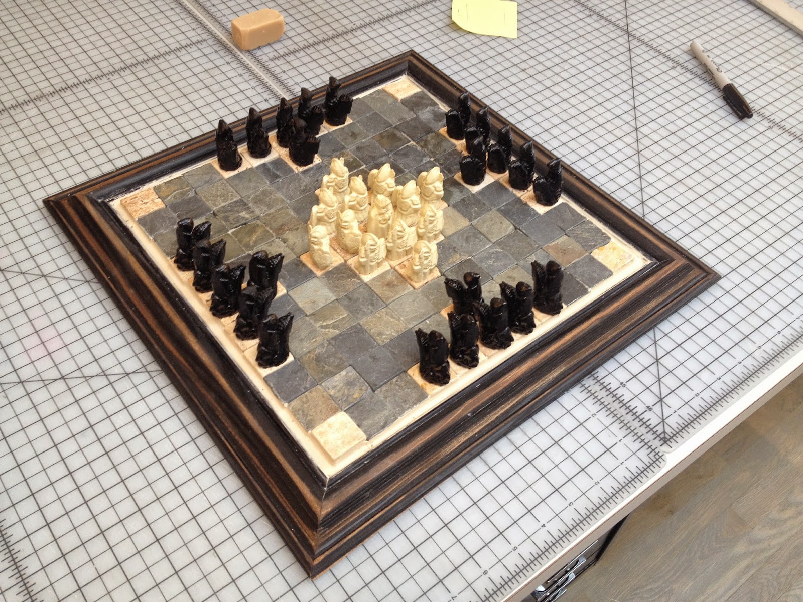 Legio Minimus: Hnefatafl Board and Pieces Finally complete