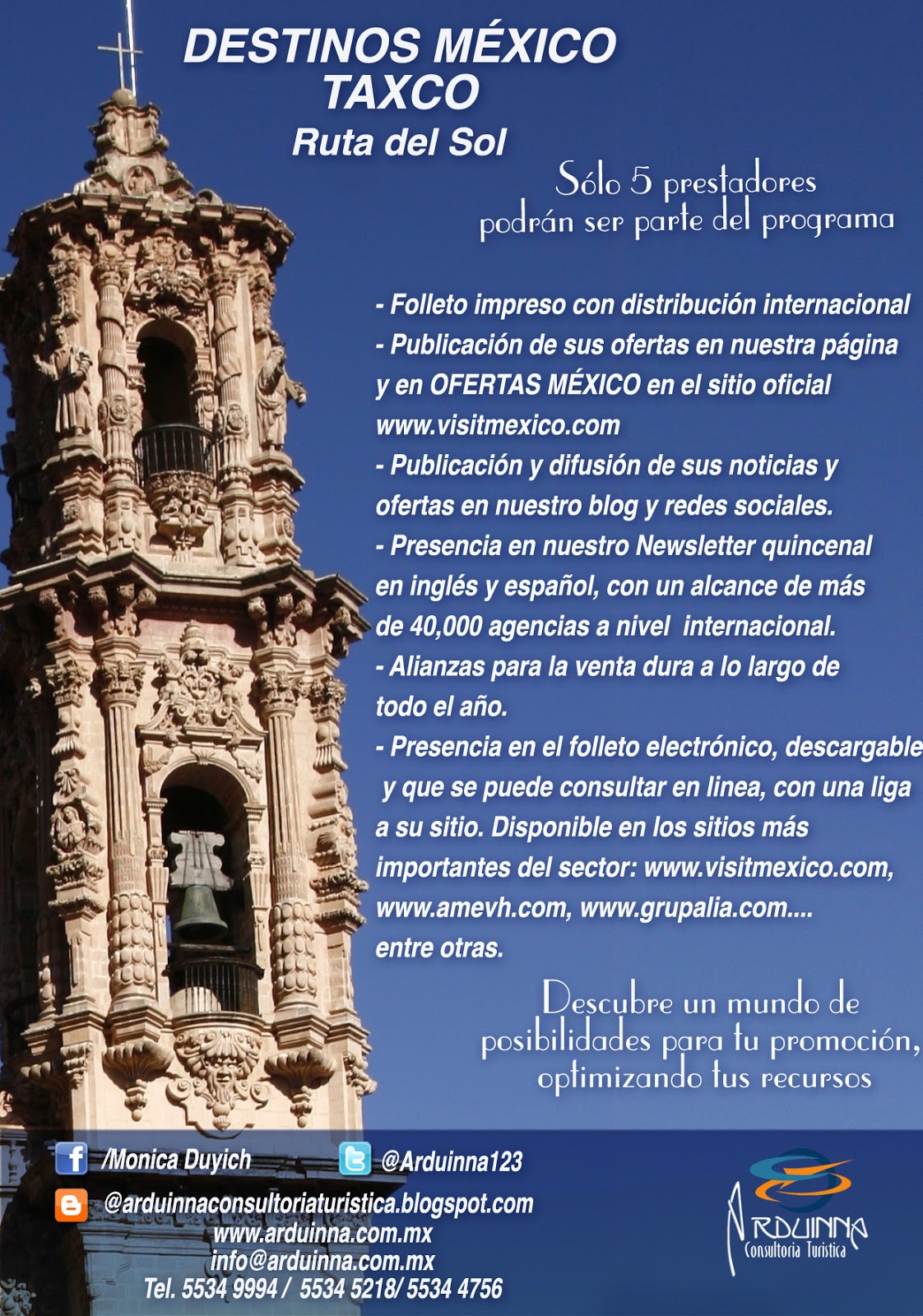 PROGRAMA DESTINOS MÉXICO: INVITACION al programa Destinos México TAXCO