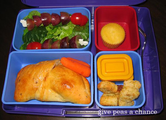 Give Peas a Chance: Calzone lunch for October 26...