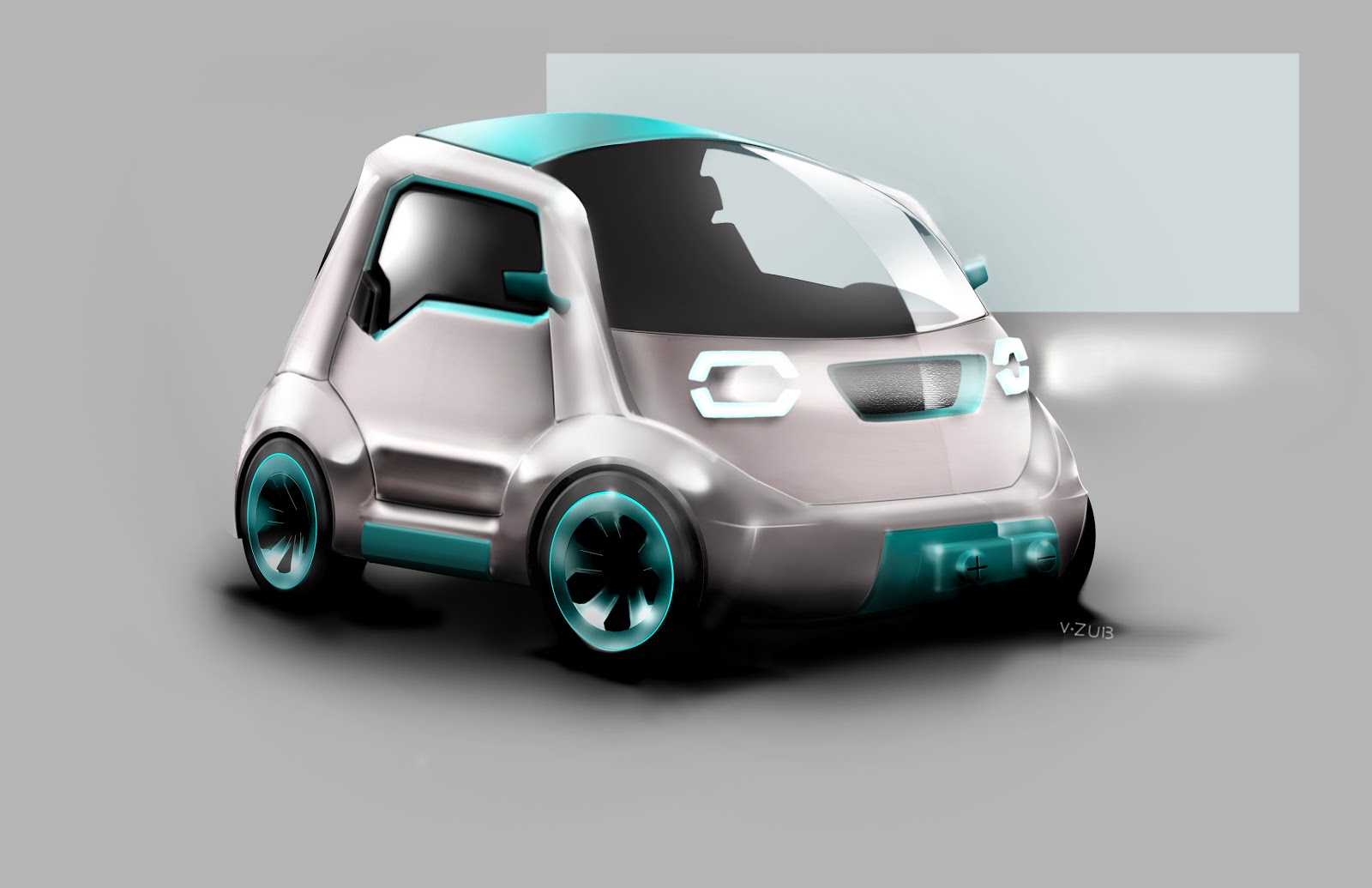 ZUBdesign: Electric Compact Car Concept